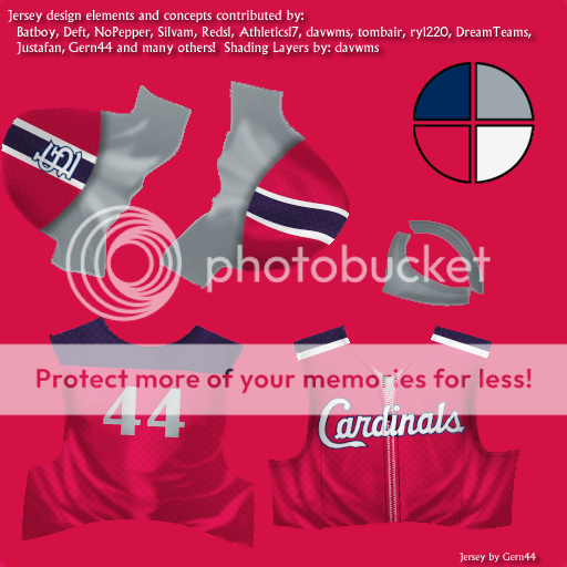 Cardinals Zippered Practice Jersey - OOTP Developments Forums