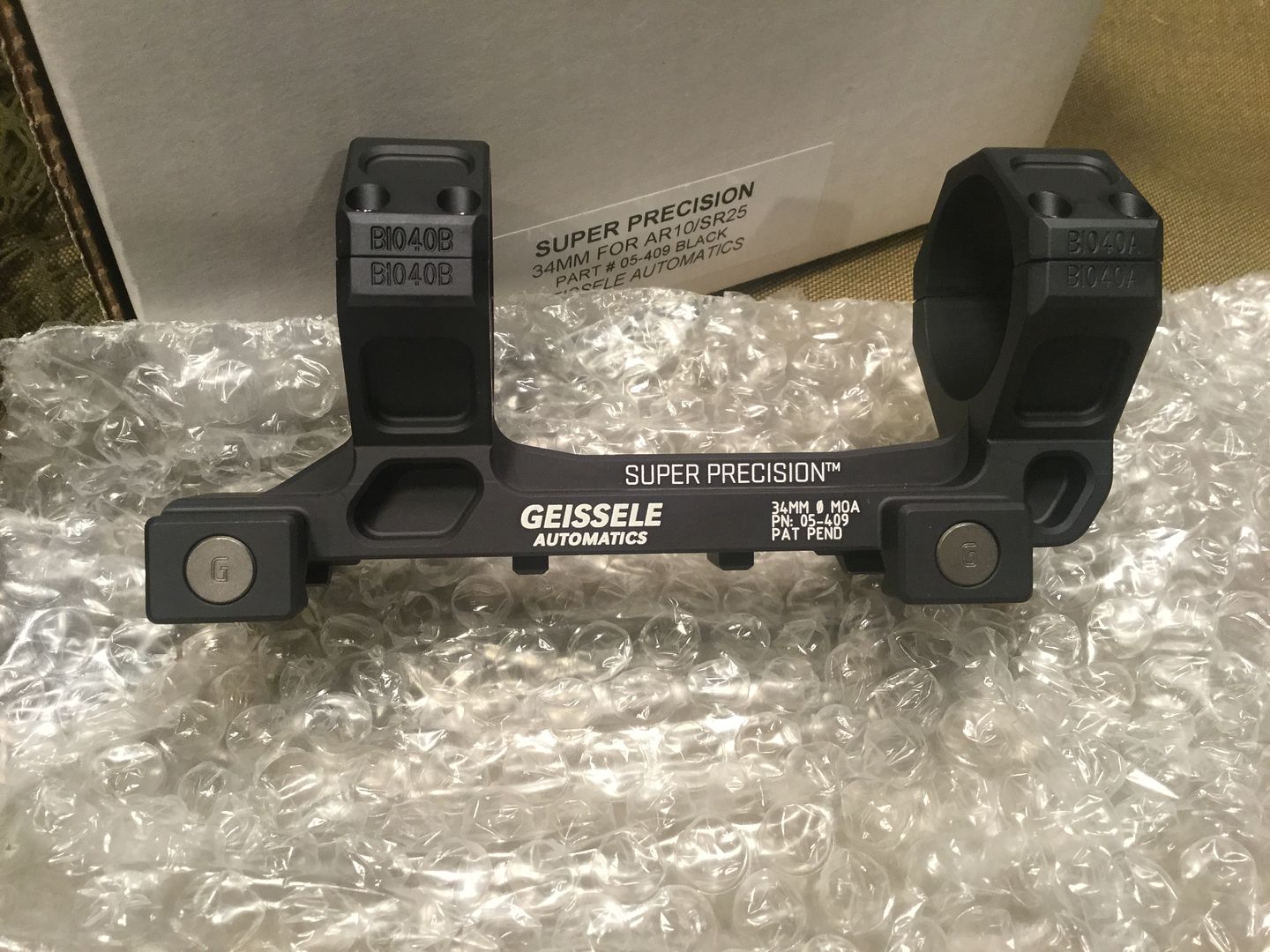 KAC Flip Ups, 300 and 200-600 Rear & MK12 Front Sight and Geissele SR ...